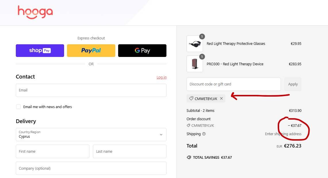Hooga Promo Code